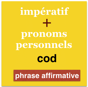 Impératif et pronom - le cas de la phrase affirmative