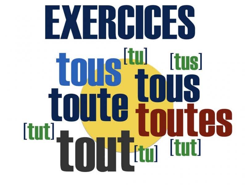 Tout tous toute toutes : exercices audio et leçon en français facile Tout tous toute toutes : exercices audio et leçon en français facile